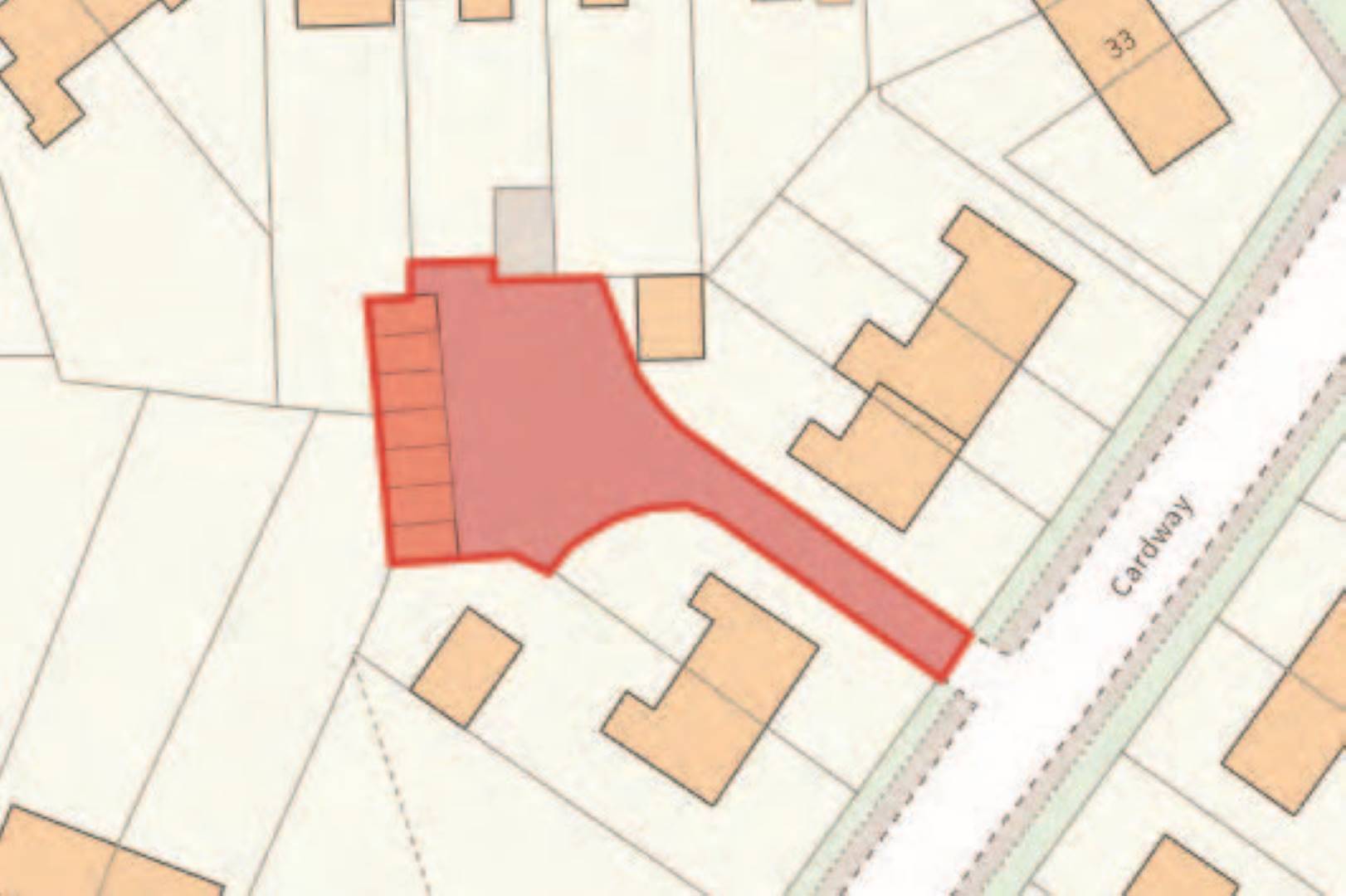 Land & Garage(s) at The Cardway, Newcastle, ST5 8NW